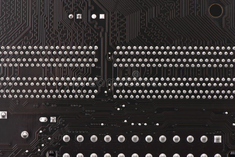 Computer Electronic Circuit Stock Photo - Image of conductor, hardware ...