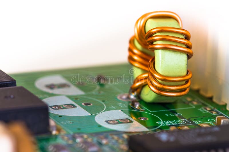 Computer Electronic Components Stock Image - Image of macro, hardware ...