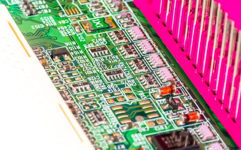 Computer Electronic Components Stock Image - Image of technology ...