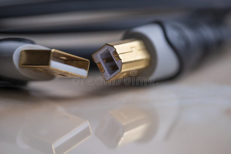 Computer Electronic Digital Plugs Stock Image - Image of wire, zoom ...