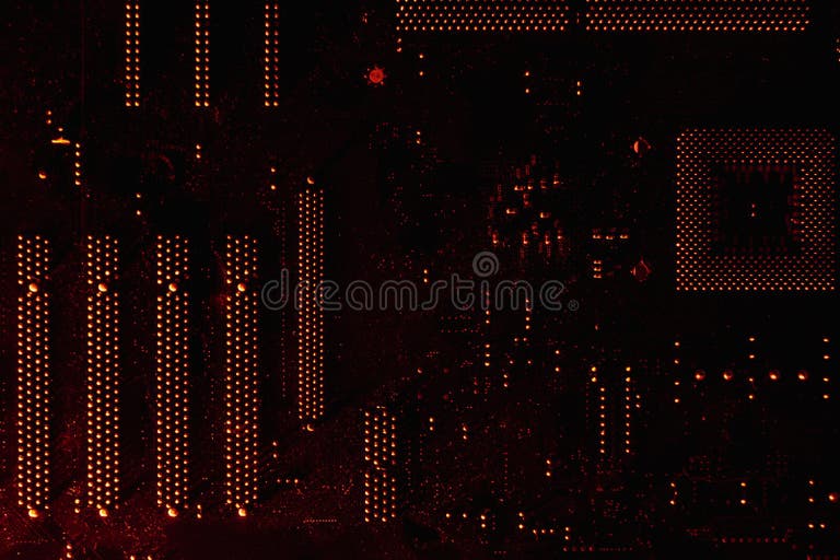 Computer Electronic Microcircuit, Motherboard, Tracks. Computer ...