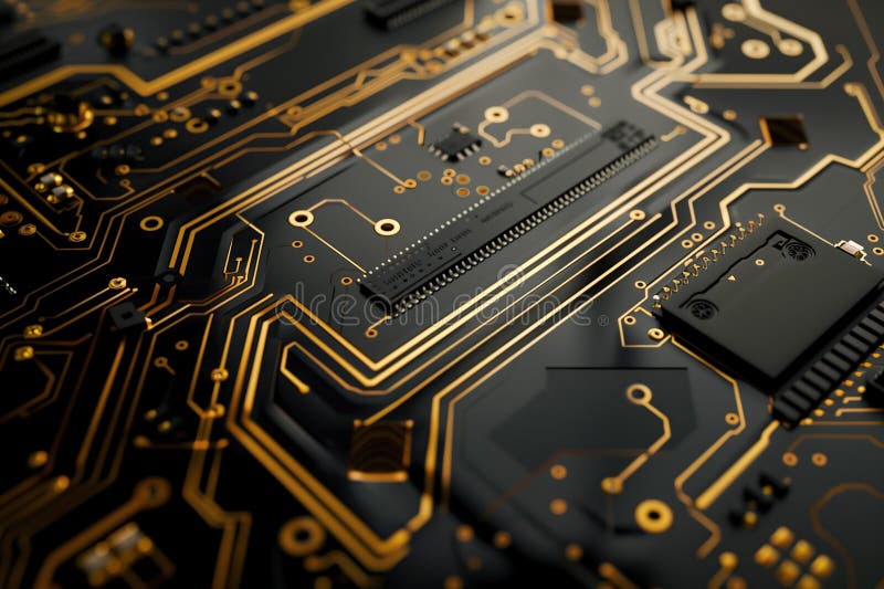 Computer Electronic Motherboard with Advanced Technology, Featuring ...