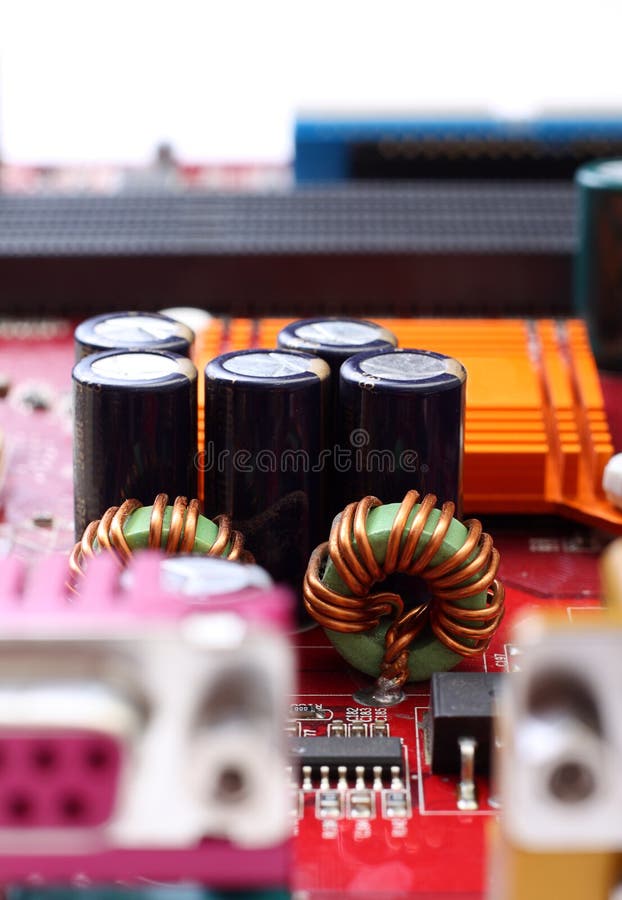Computer electronic parts stock photo. Image of diode - 27010430
