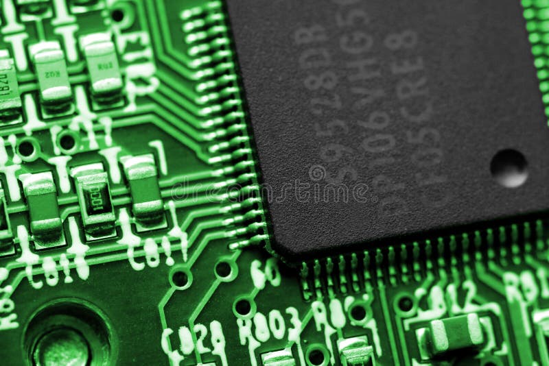 High technology chip stock photo. Image of color, electronics - 2852592