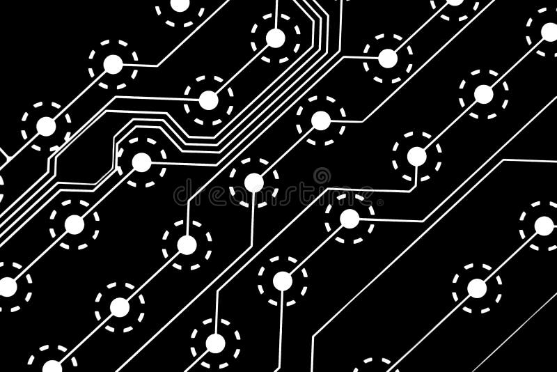 Computer Electronics Scheme Stock Image - Image of equipment, board ...