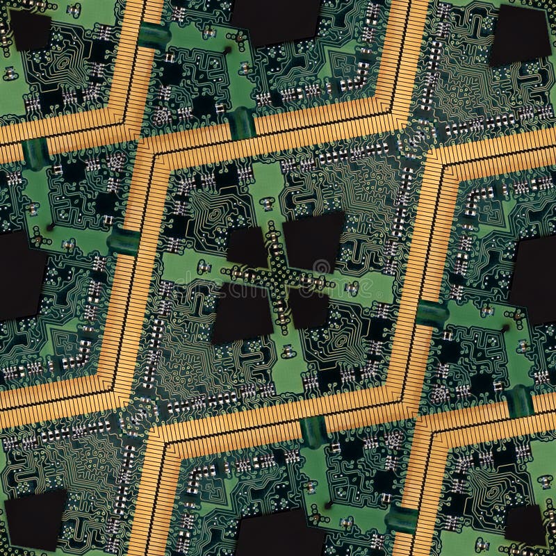 Computer or Electronics Technology Abstract Seamless Background Stock ...