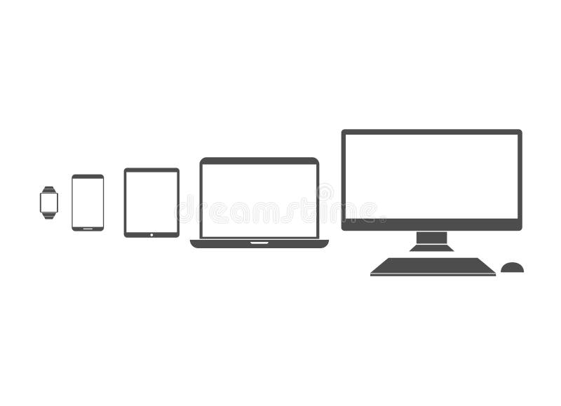 Computer elements stock vector. Illustration of disc - 18067506