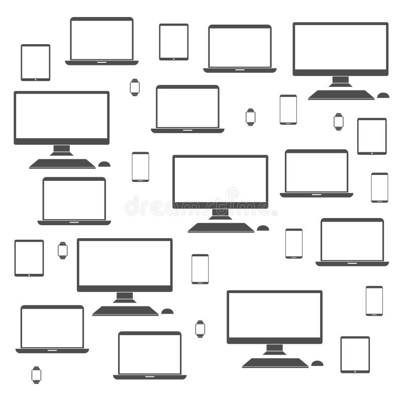 Computer elements stock vector. Illustration of disc - 18067506