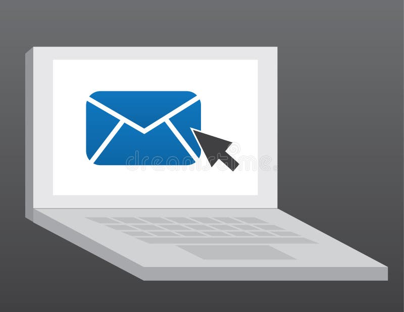 Computer Email Monitor Stock Illustrations – 14,450 Computer Email ...