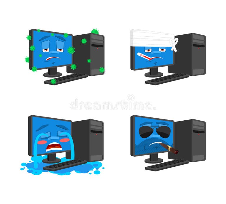 Emoji Work Computer Stock Illustrations – 406 Emoji Work Computer Stock ...
