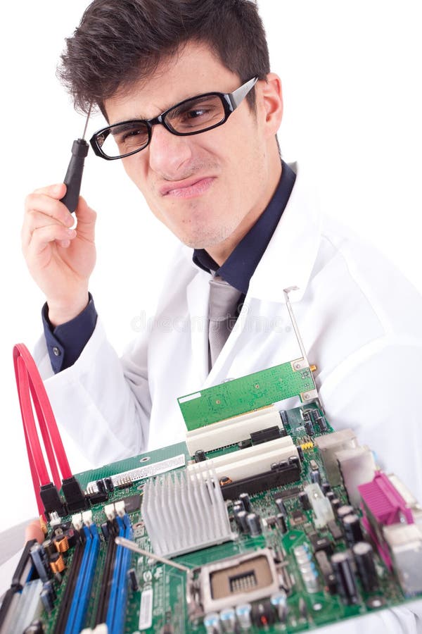 Computer Engineer stock photo. Image of isolated, business - 23314356