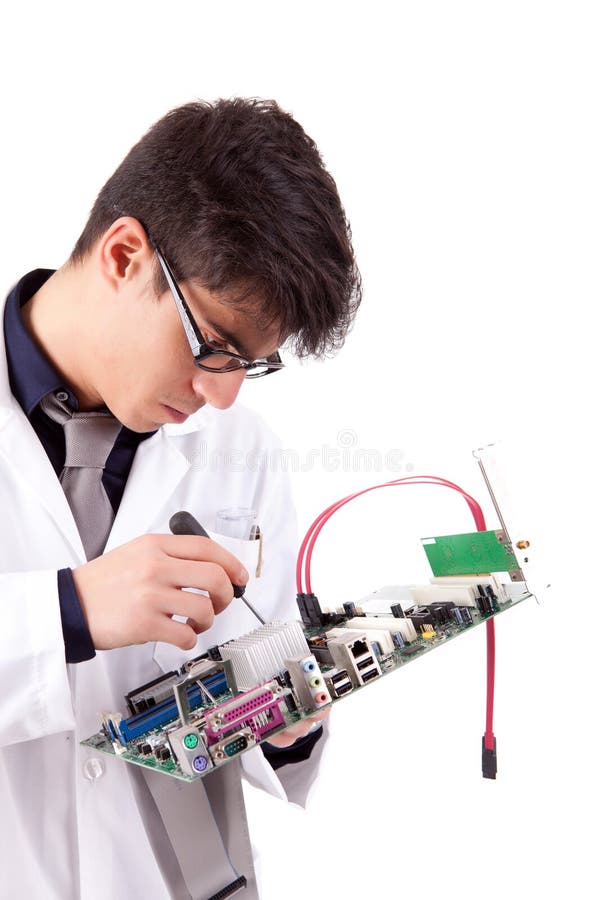 Computer Engineer stock image. Image of problem, equipment - 23314329
