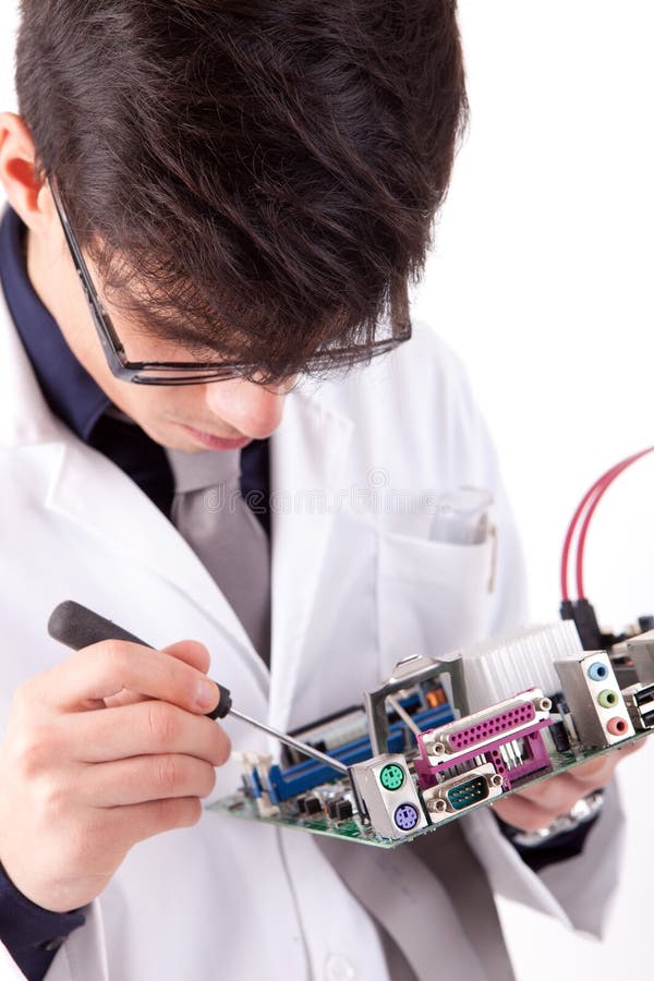 Computer Engineer stock image. Image of problem, equipment - 23314329
