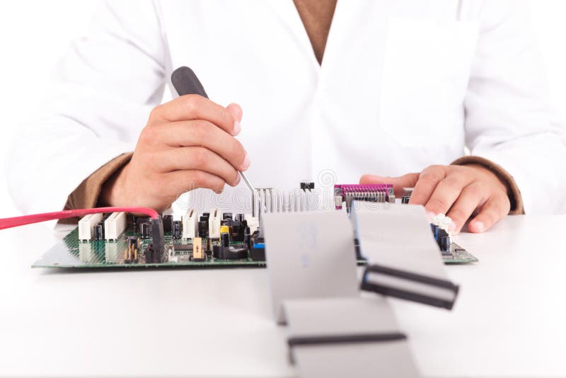 Computer Engineer stock image. Image of power, electronics - 23955119