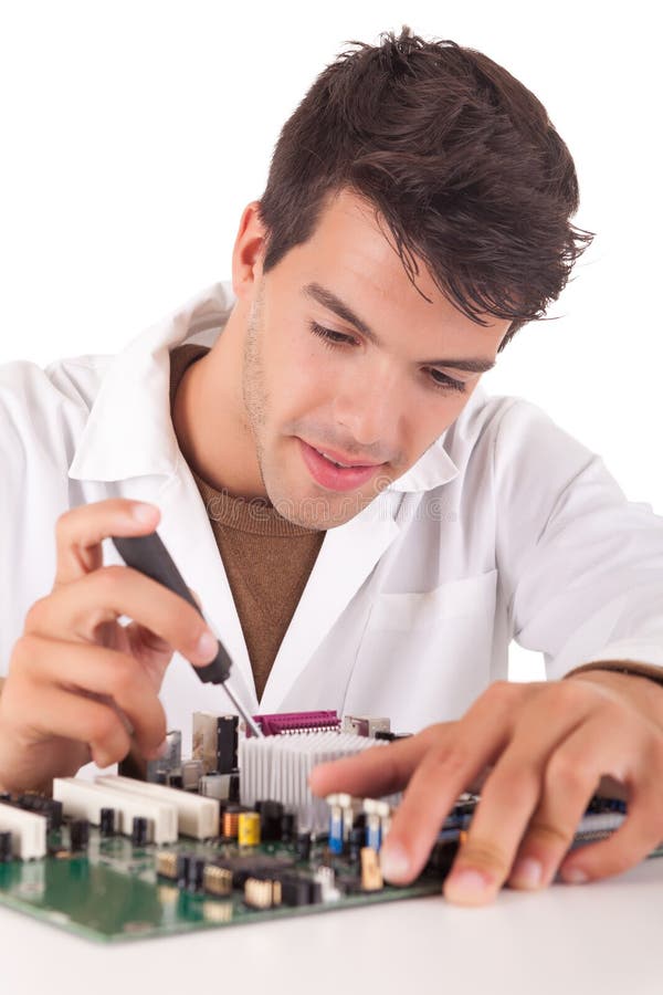 Computer engineer stock image. Image of exam, install - 31311405