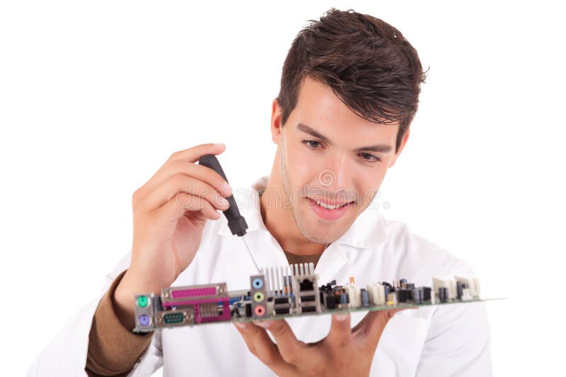 Computer engineer stock photo. Image of isolated, power - 31311450