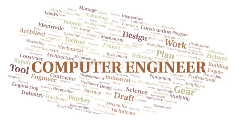 Computer Engineer Icon. stock vector. Illustration of computer - 133454721