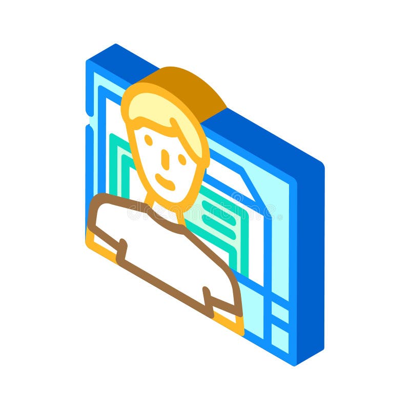 Worker Isometric Illustration Stock Vector - Illustration of service ...