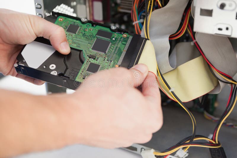 Computer Engineer Working on Broken Cpu Stock Photo - Image of desk ...