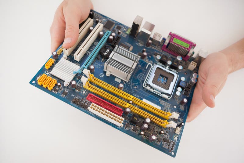 Computer Engineer Working on Broken Cpu Stock Photo - Image of tech ...