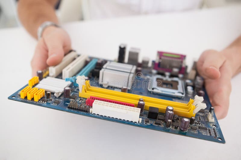 Computer Engineer Working on Broken Cpu Stock Image - Image of hardware ...