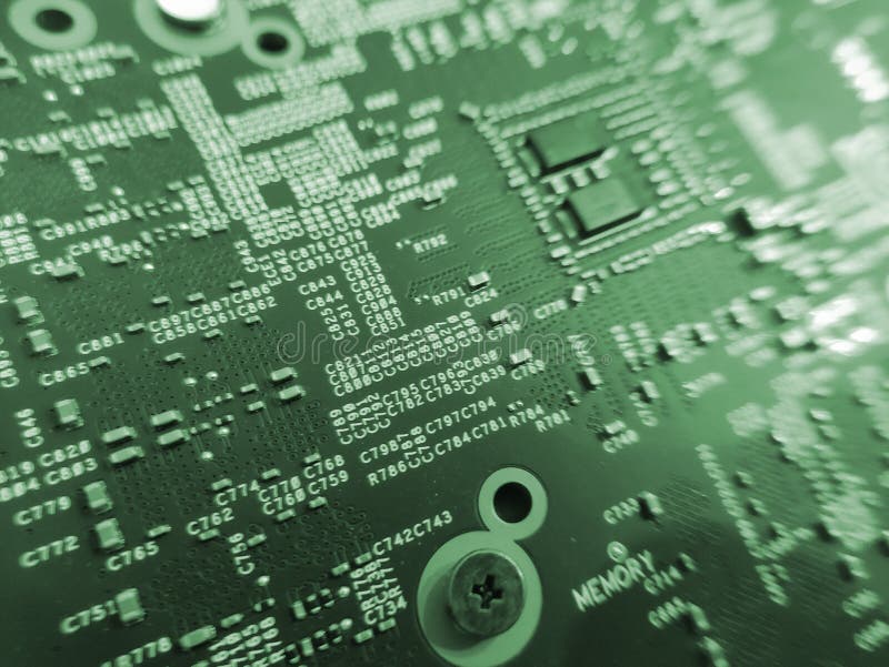 Computer Engineering Microchip Background. Microelectronic High Tech ...