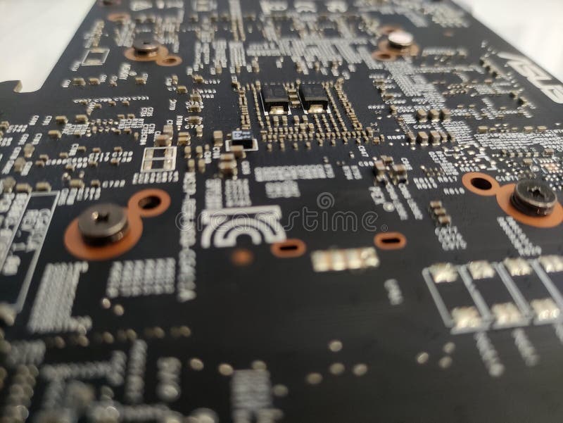 Computer Engineering Microchip Background. Microelectronic High Tech ...