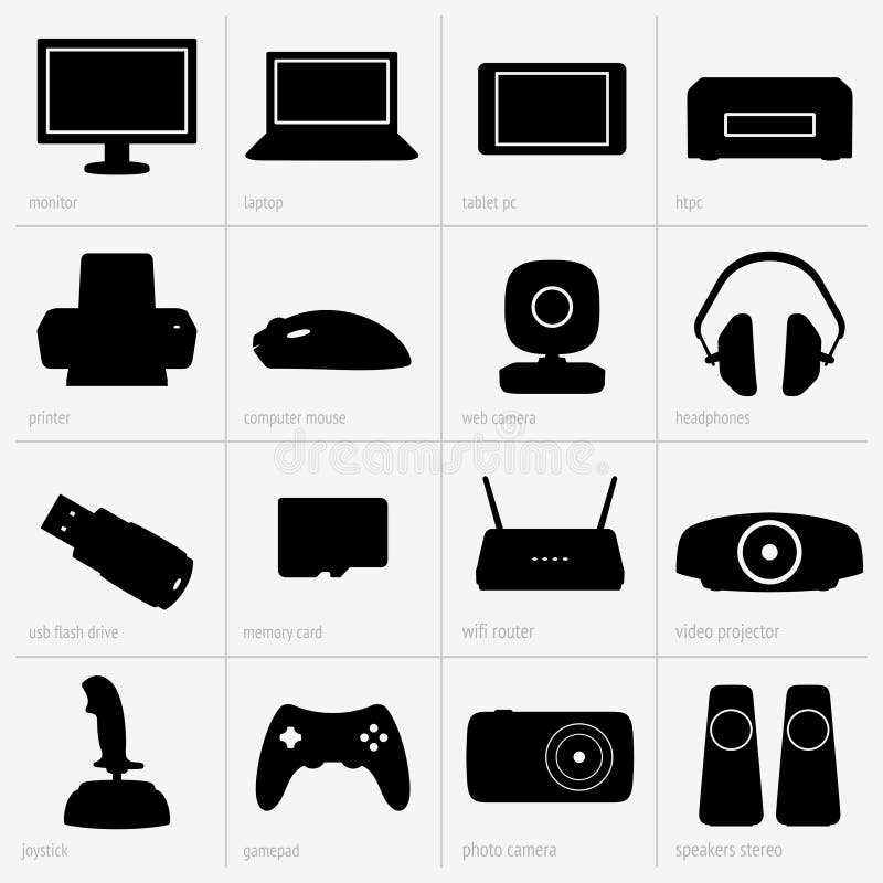 Vector computer stock vector. Illustration of equipment - 7537675