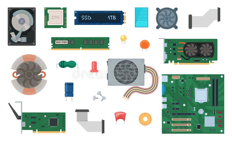 Computer Components. Electric Diy Controllers for Circuit Board ...