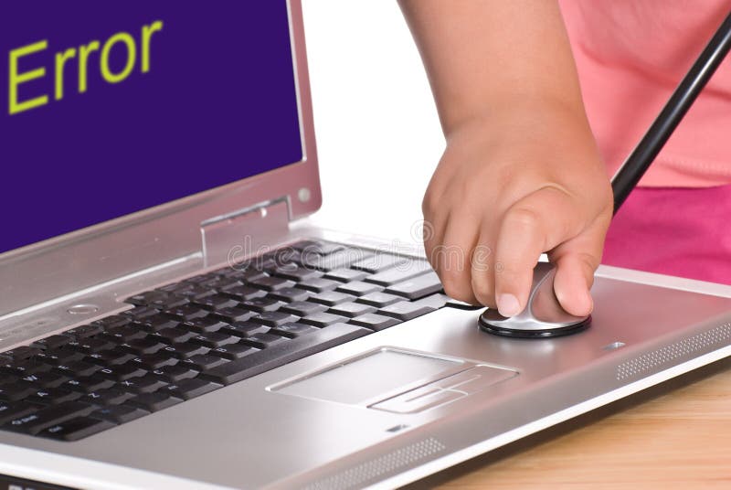 Computer error stock image. Image of electronics, hack - 184179309