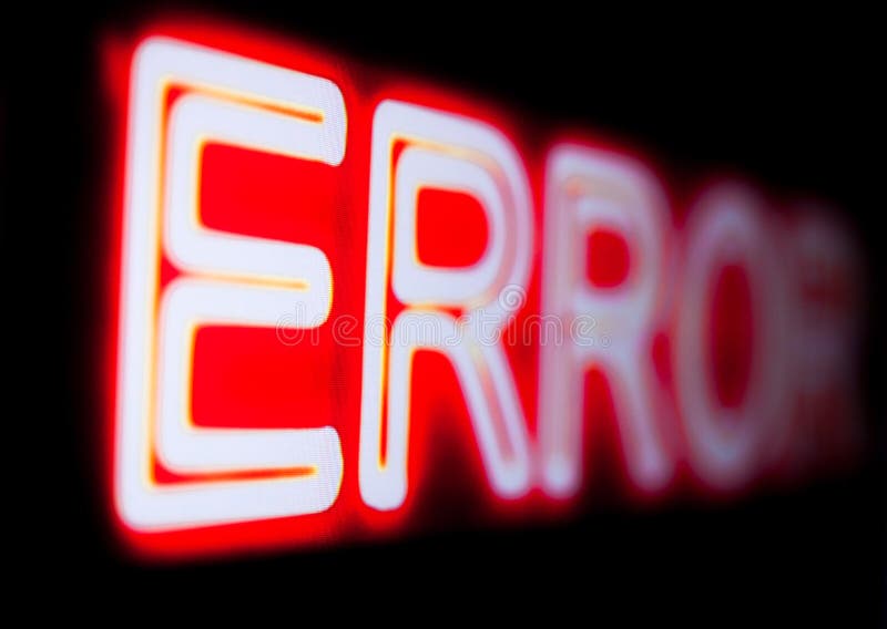 Computer error stock image. Image of electronics, information - 183258437