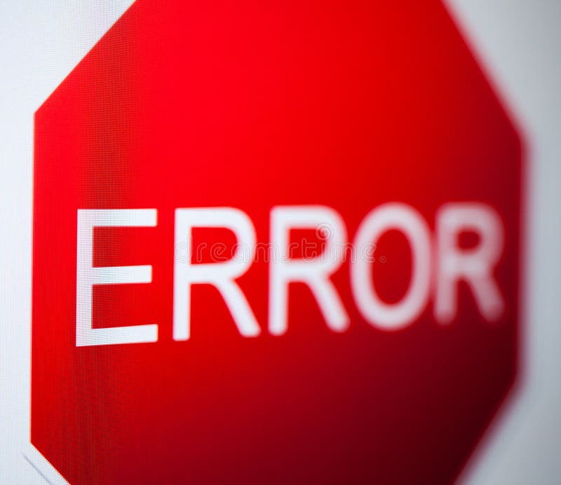 Computer error stock photo. Image of information, broken - 183510374