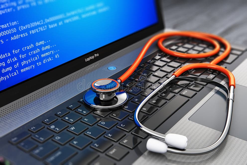 Computer Error and Service, Repair and Maintenance Concept Stock ...