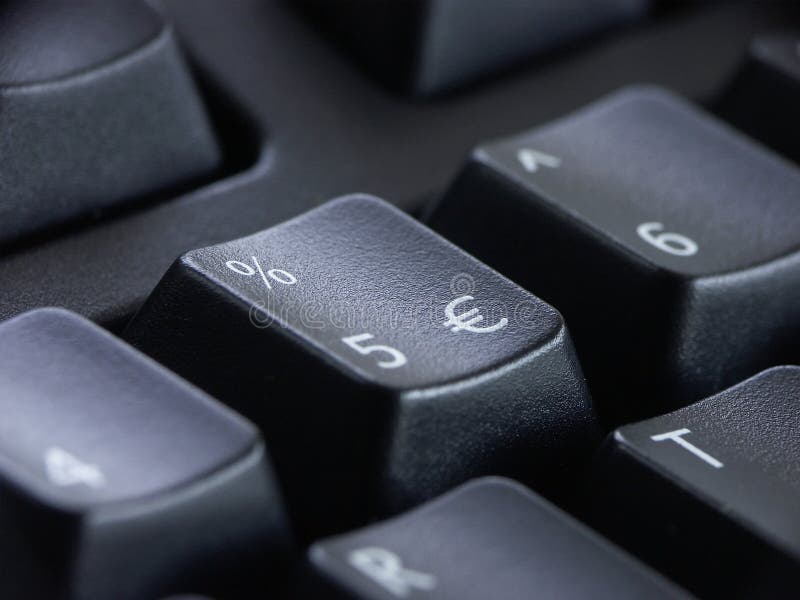 Computer euro key stock photo. Image of euro, currency - 6619432