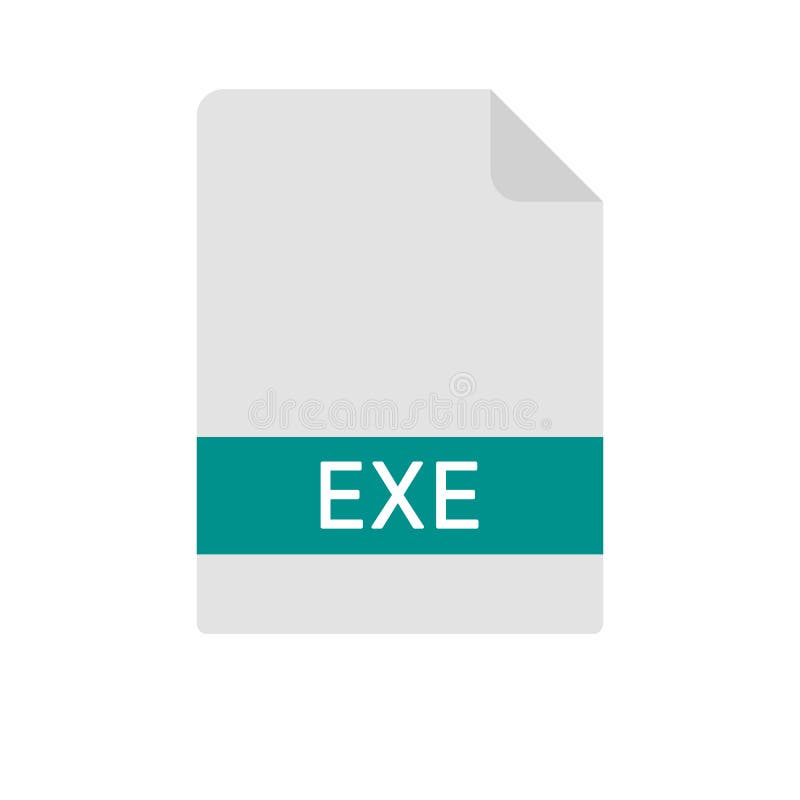 Computer Exe File or Exe File Format Ion Vector Stock Vector ...