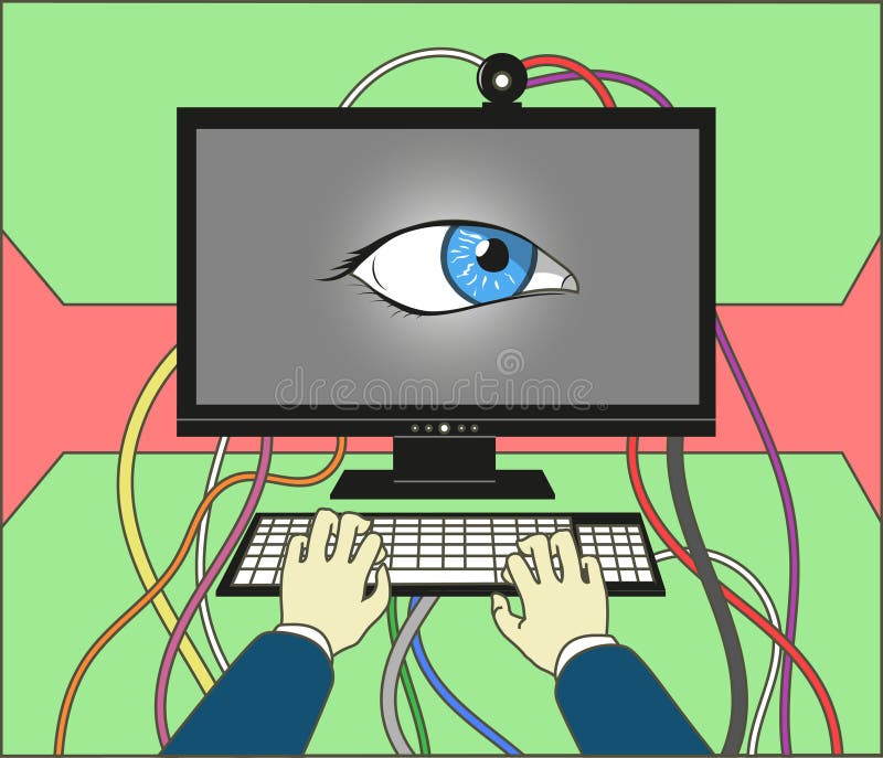 Computer stock vector. Illustration of design, connect - 91126175