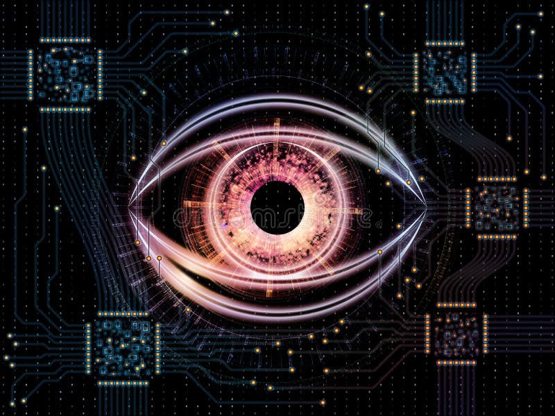 Computer Eye stock illustration. Illustration of computer - 96593025