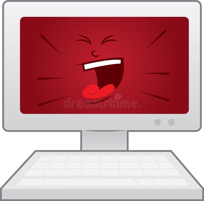 Computer Face Angry stock vector. Illustration of electronic - 29465225
