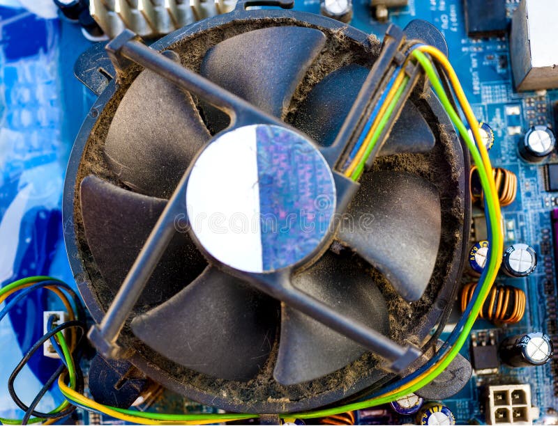 Detail Of Dust On A Computer Fan Stock Image - Image of macro, clean ...