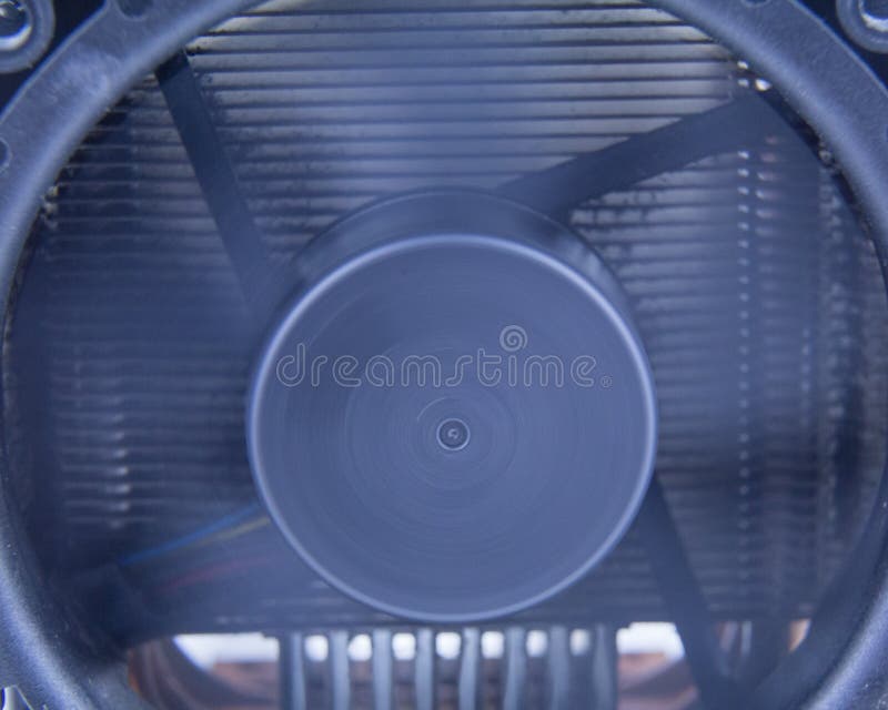Computer Fan with Blades Covered with a Layer of Dust Stock Photo ...