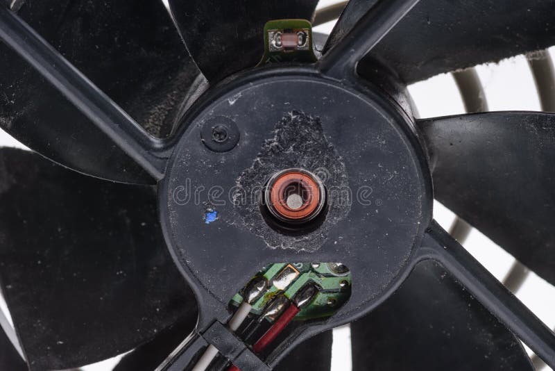 Computer Fan from Old Desktop Stock Photo - Image of cooling, metal ...