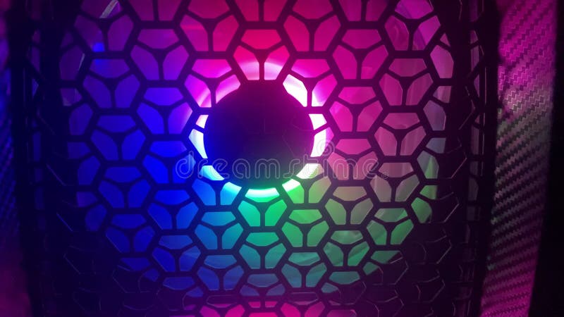 Computer Fan Rgb Led Changing Colors Stock Video - Video of heat ...