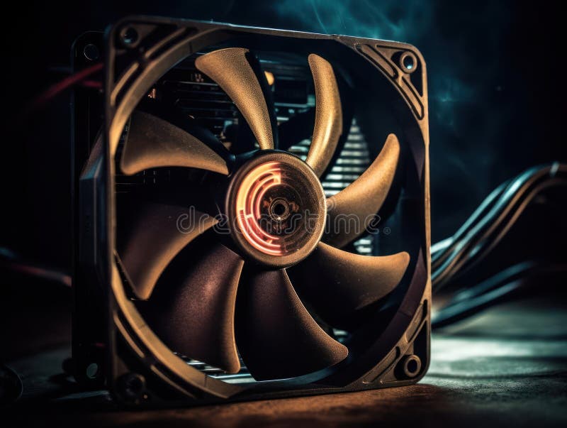 A Computer Fan Used To Keep Components Cool and Prevent Overheating ...