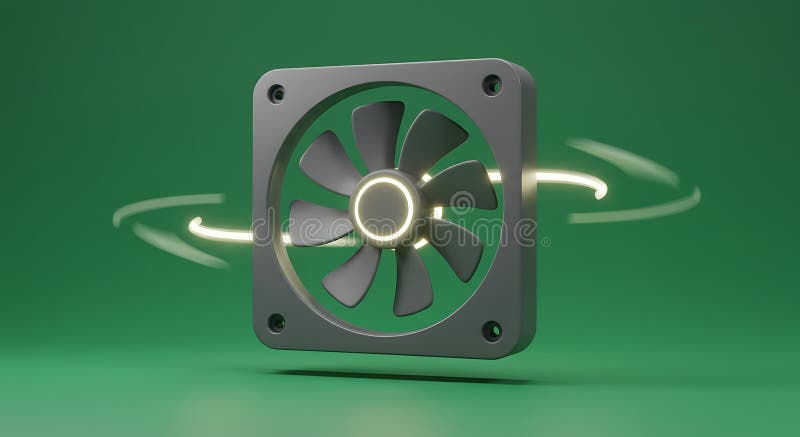 AI-Generated Computer Fan stock image. Image of color - 381013687