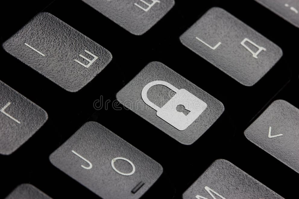 Computer-Feststelltaste stockbild. Bild von schutz, hintergrund - 23489775