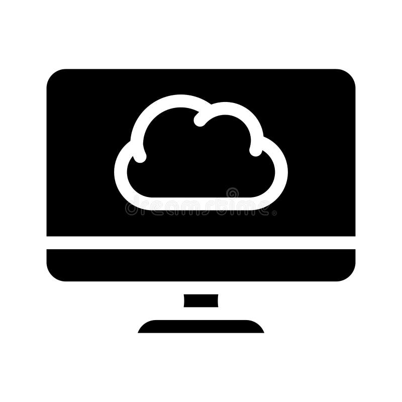 Files on Cloud Computing stock illustration. Illustration of icon ...