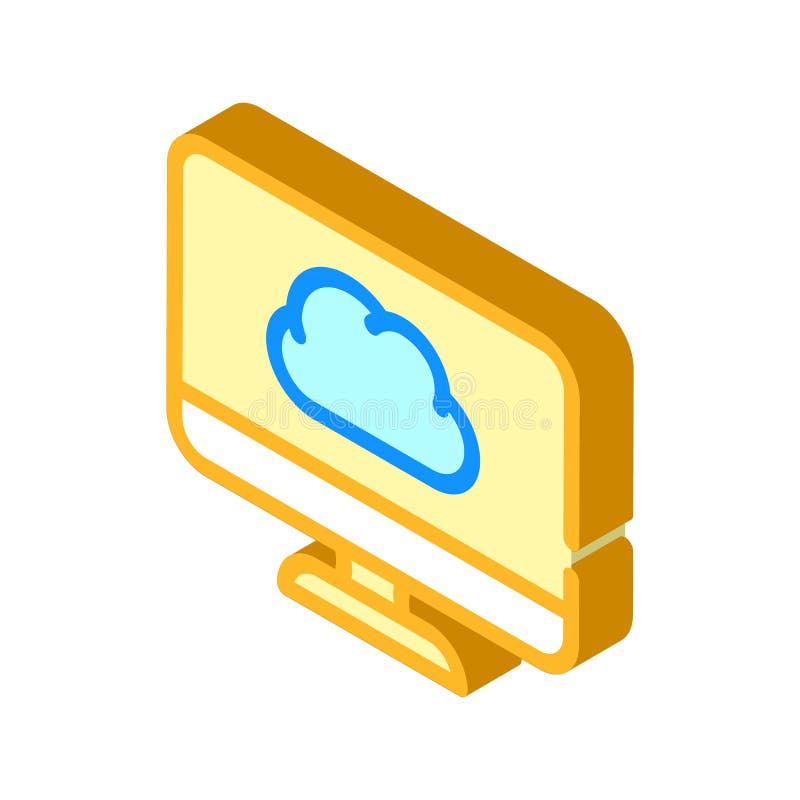 Files on Cloud Computing stock illustration. Illustration of icon ...