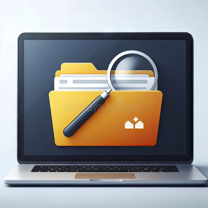 Computer Files 3d Style. Ai Generative Stock Illustration ...