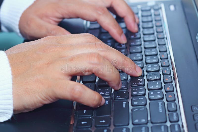 Computer stock photo. Image of keyboard, paper, finger - 38916298