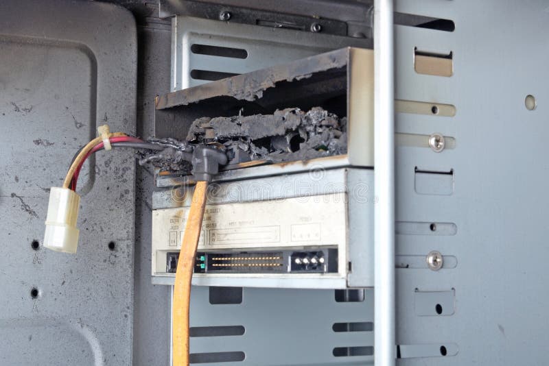 Computer fire stock image. Image of isolated, black, heat - 32385209